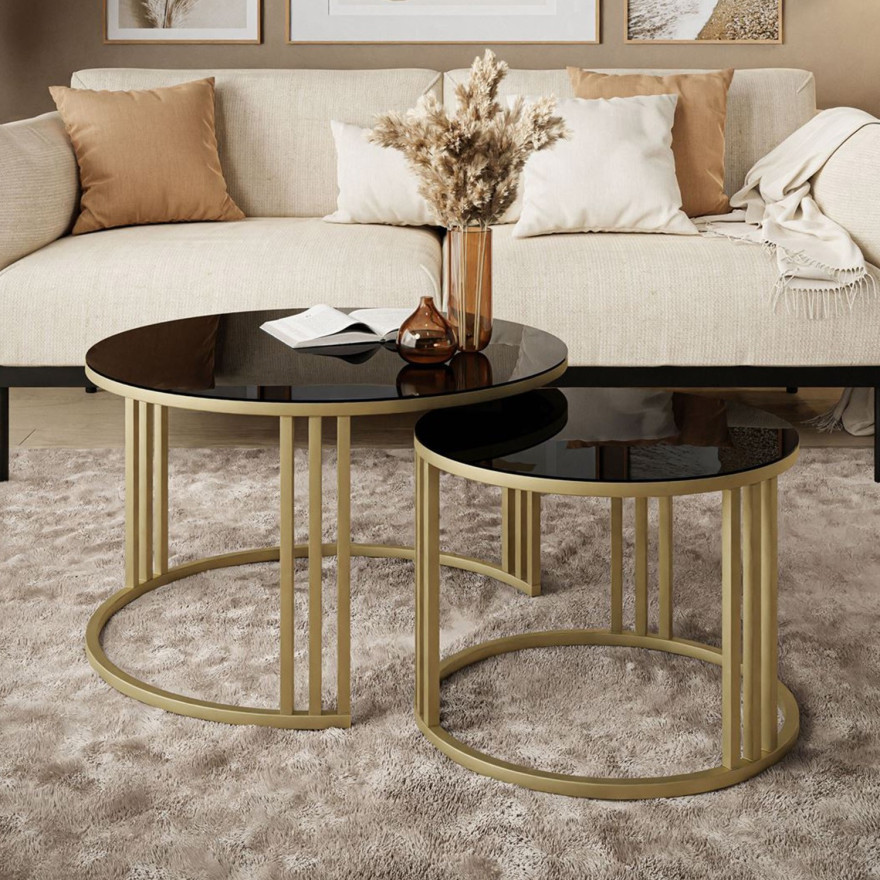 LORI GLASS 2in1 mit goldenem Gestell - Lukmebel.de